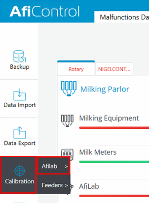Calibrer AfiLabs – Méthode d’échantillon du tank