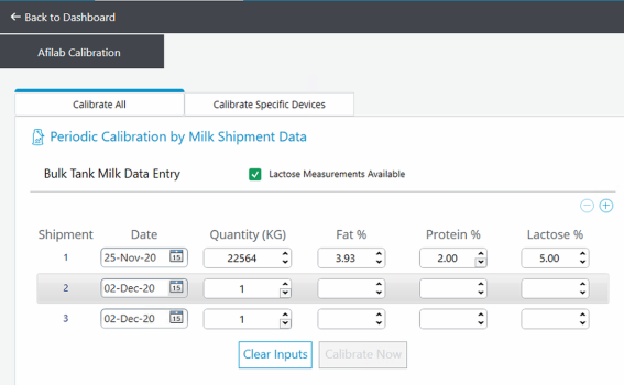 Calibrate AfiLabs - Bulk Tank Method